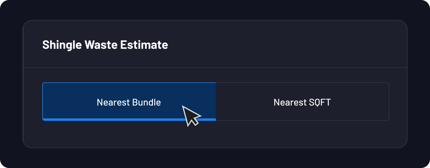 Using the Waste Calculator in OneClick Code
