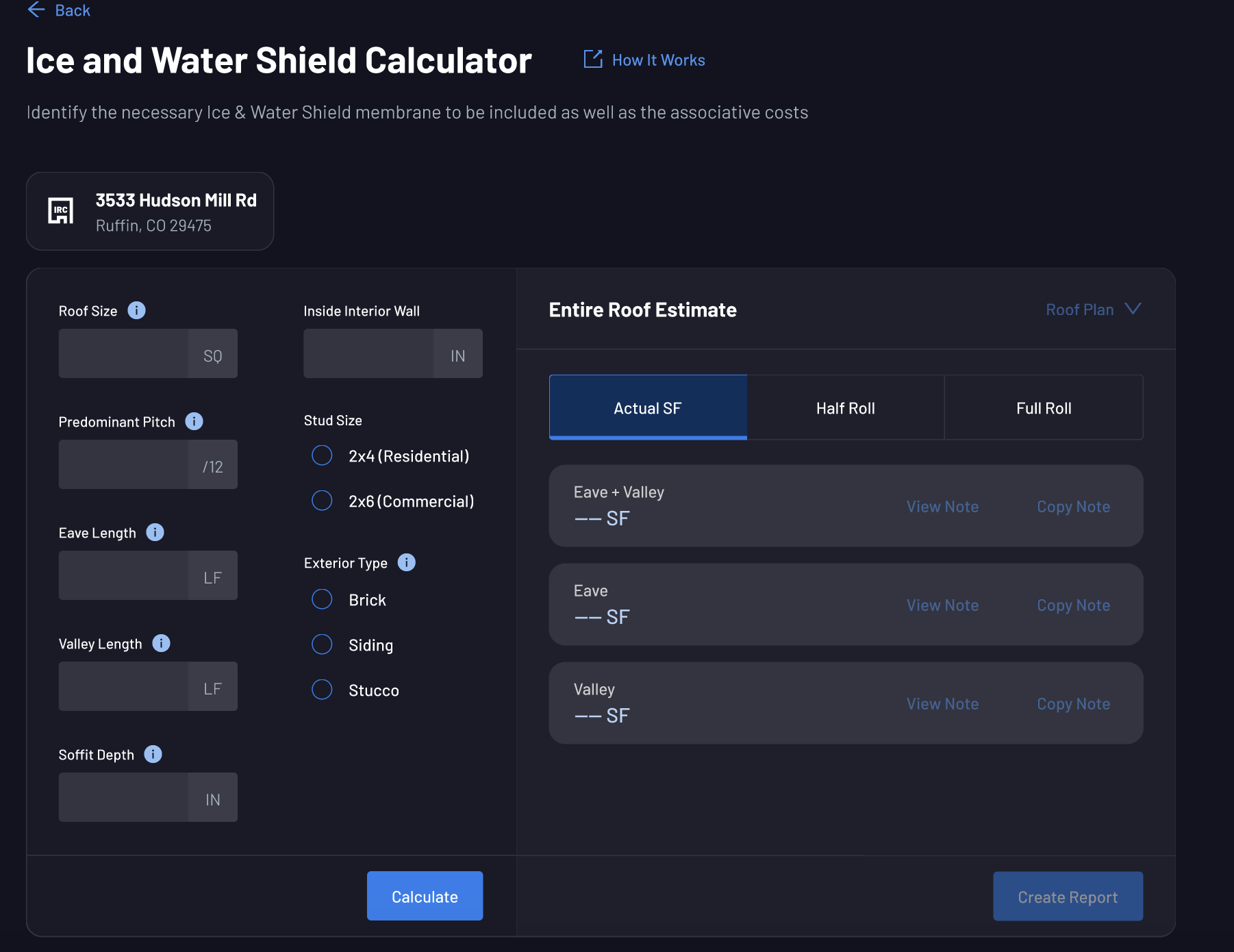 How to Use the Ice and Water Shield Calculator