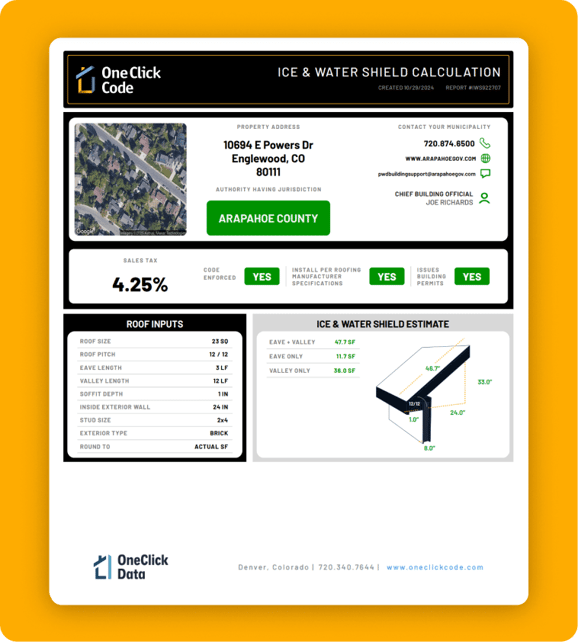 Ice And Water Shield Calculator